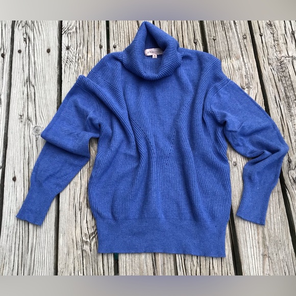 Philosophy | Sweaters | Ladies M Philosophy Cobalt Blue Oversized Cowl ...